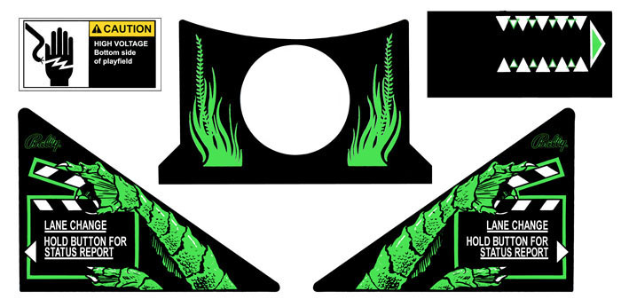Creature from the Black Lagoon Pinball Machine Restoration Decals